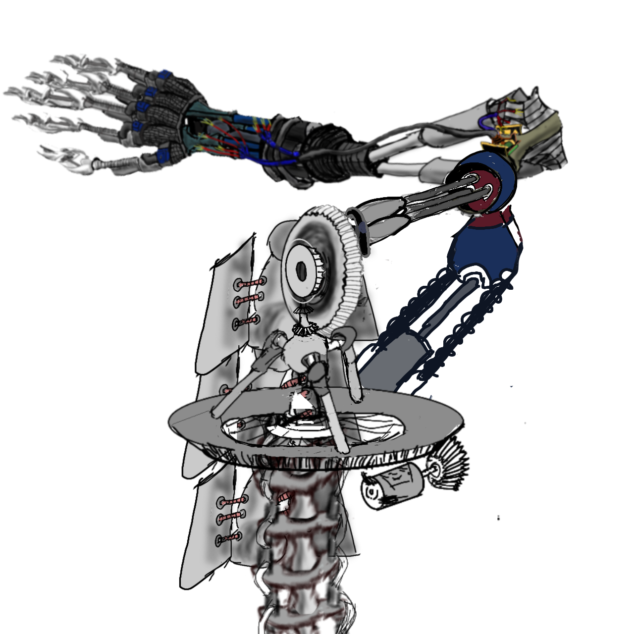 Collar, shoulder and base of neck - ibisPaint