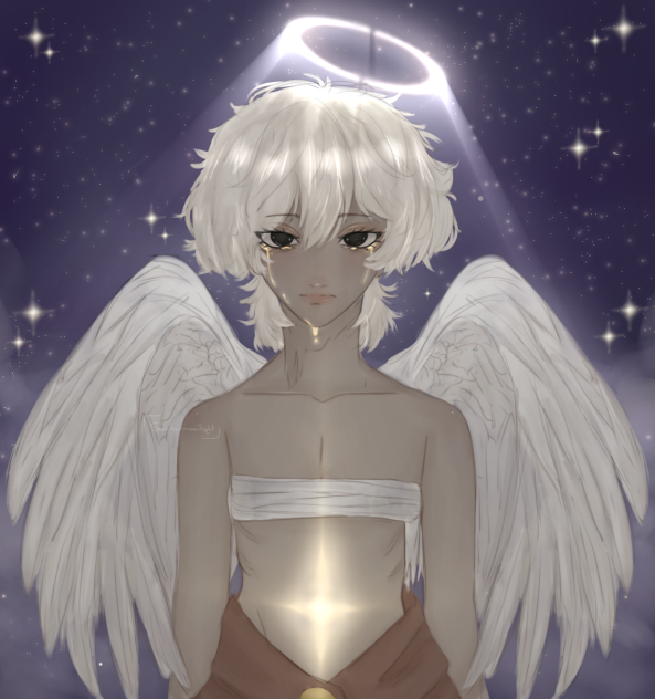 a crying angel how sad.. - ibisPaint