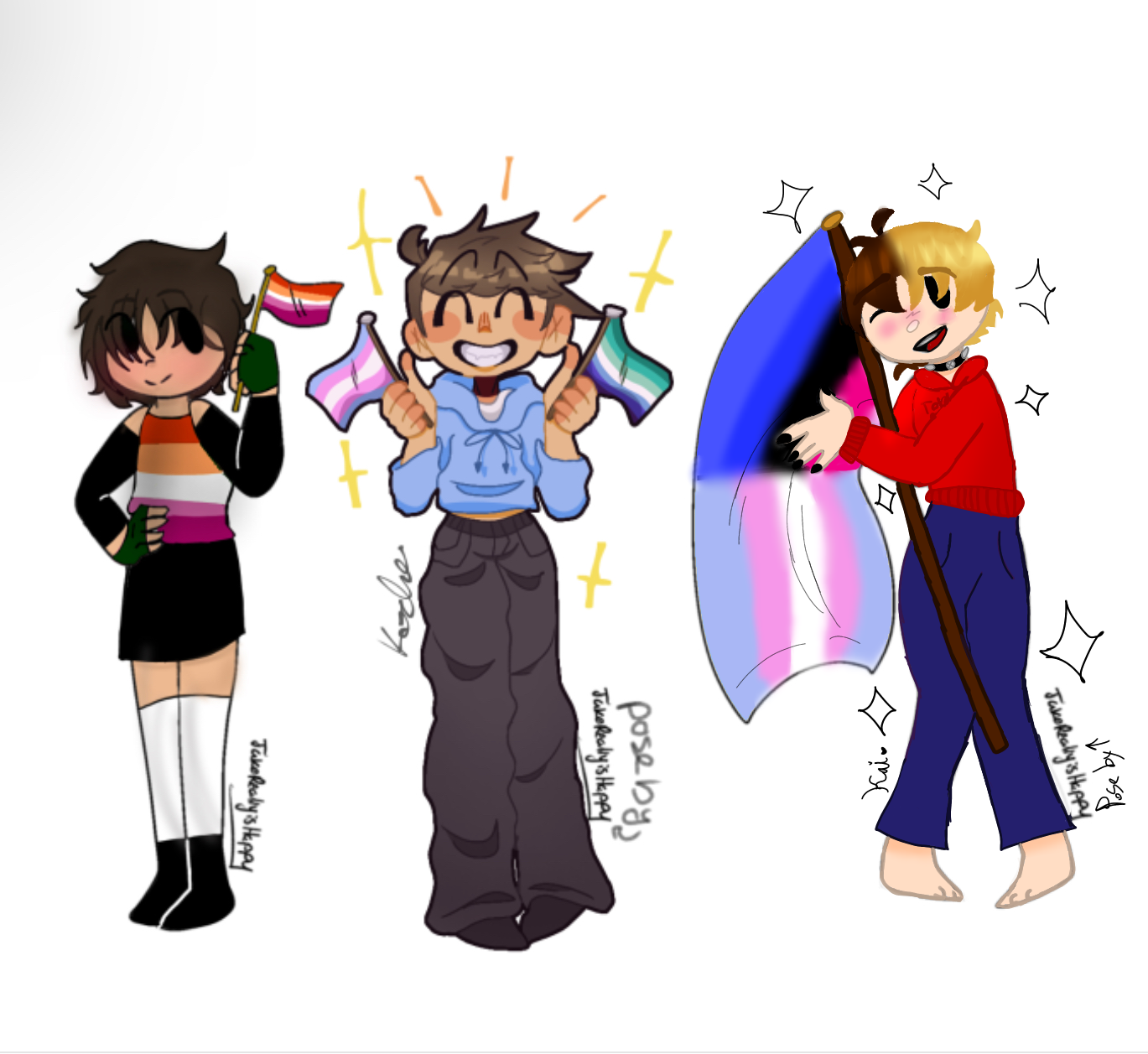 Flags collaborate thingy - ibisPaint