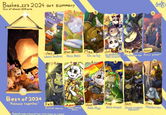 My very late 2024 art summary - ibisPaint