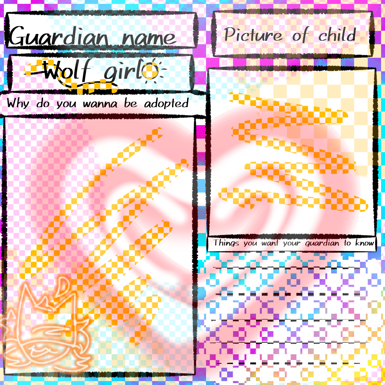 Adoption papers (wolf girl) - ibisPaint