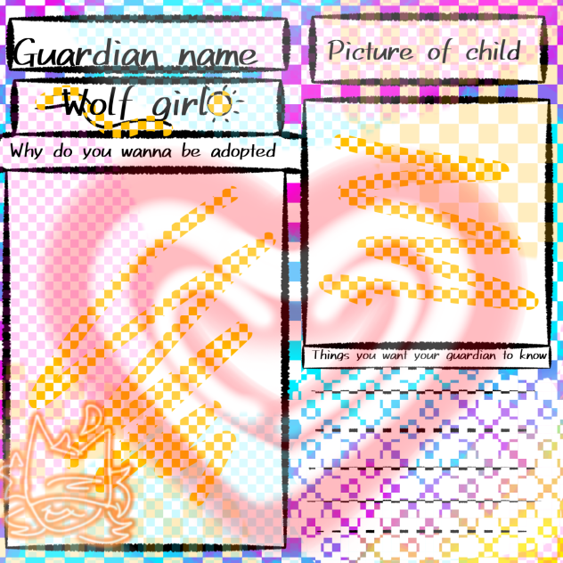 Adoption papers (wolf girl) - ibisPaint