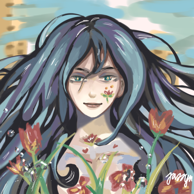 Lady flower - ibisPaint