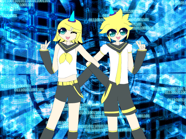 Happy birthday Rin and Len!!! - ibisPaint