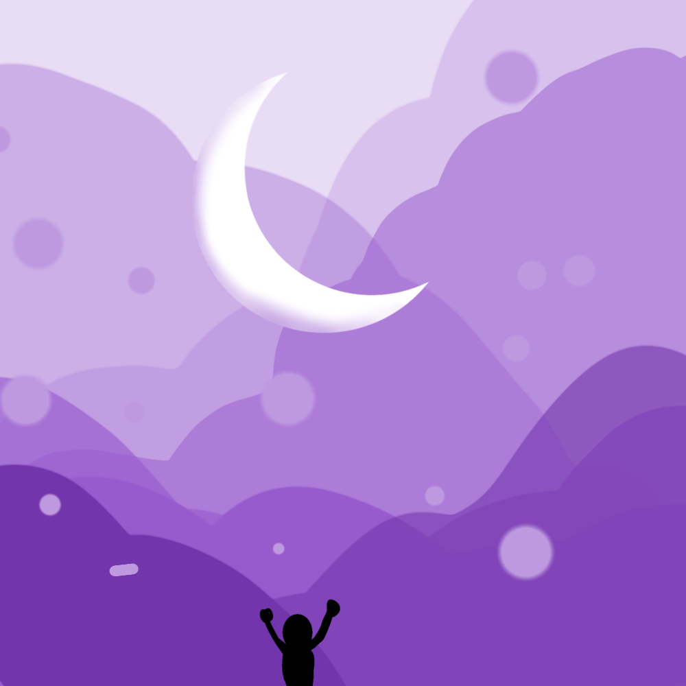 underneath the midnight sky - ibisPaint