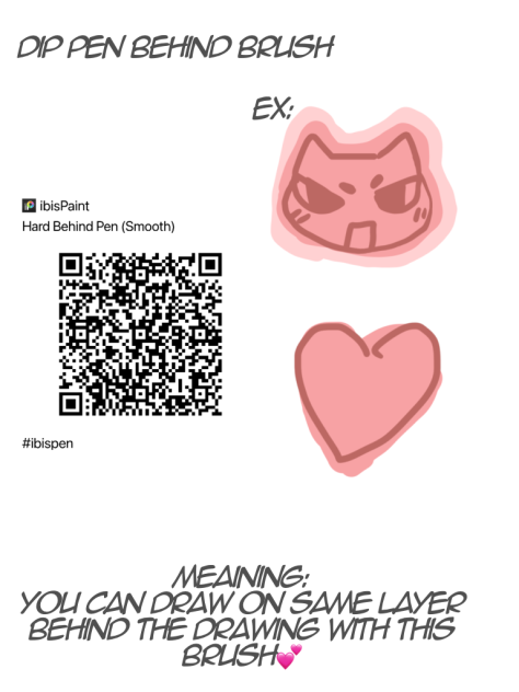 Dip pen hard brush(behind - ibisPaint