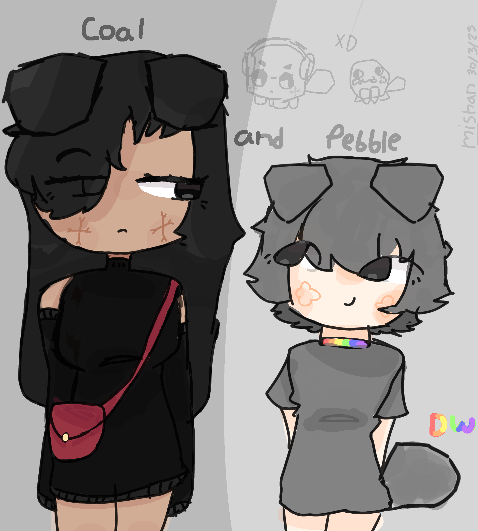 Coal and Pebble - ibisPaint
