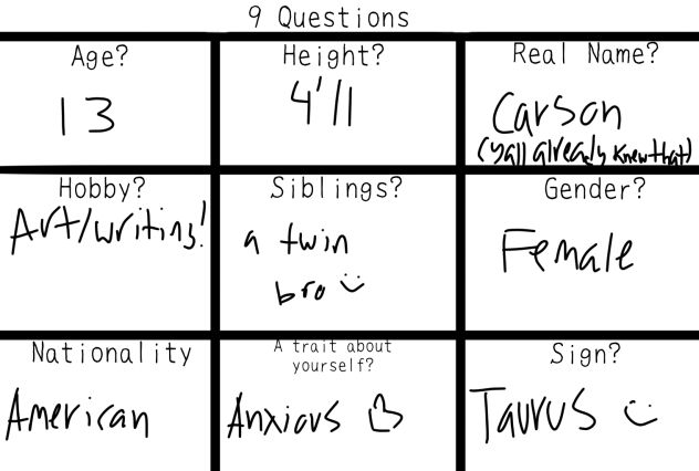 Answering a question sheet - ibisPaint