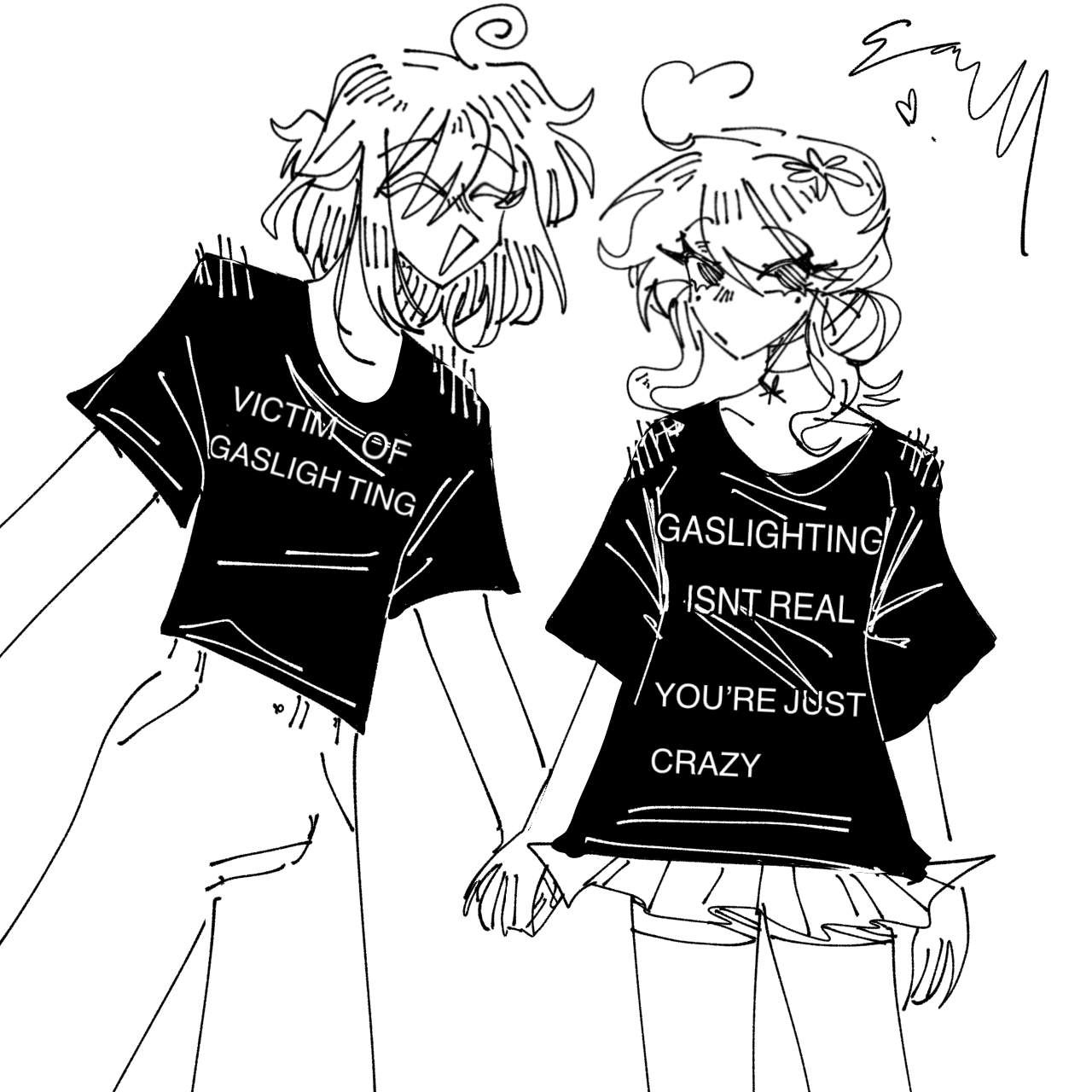 Matching couple shirts (ft. Snakerose) - ibisPaint