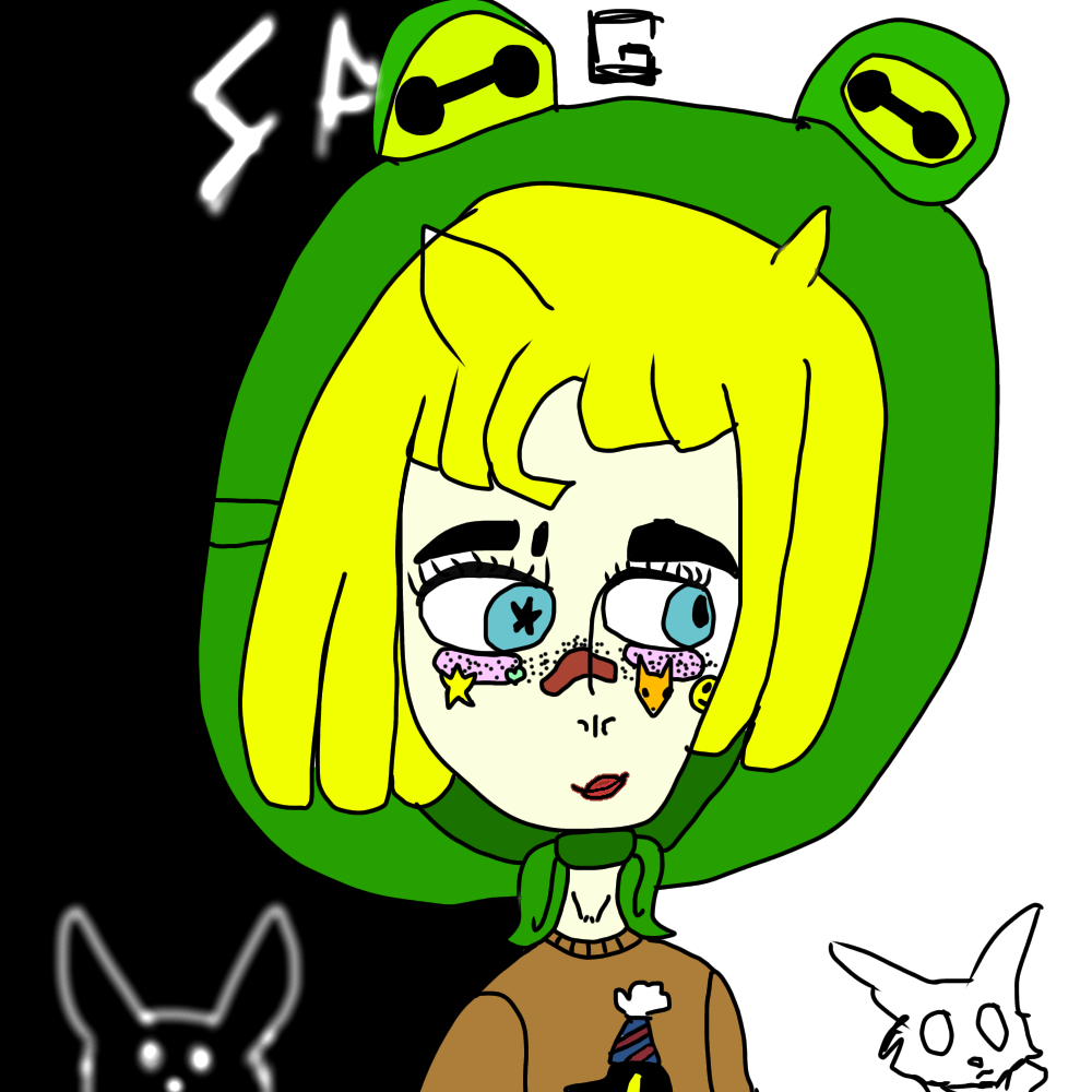 DTIYS frog girl - ibisPaint