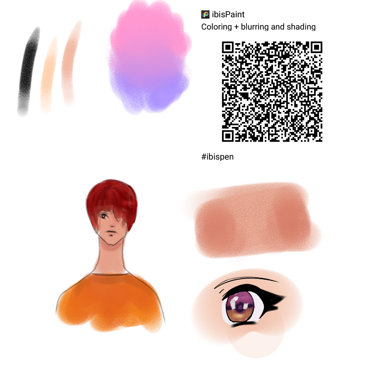 Coloring + blurring and shading - ibisPaint