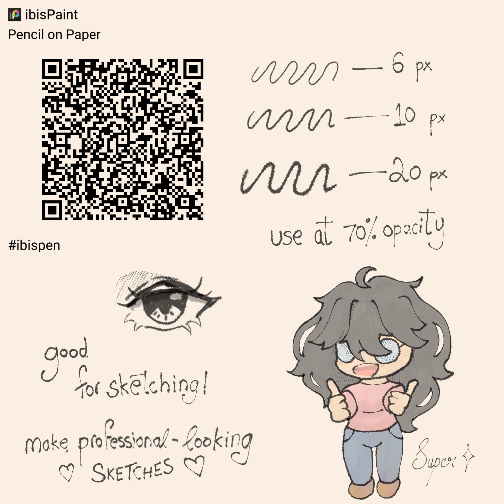 Pencil brush - ibisPaint