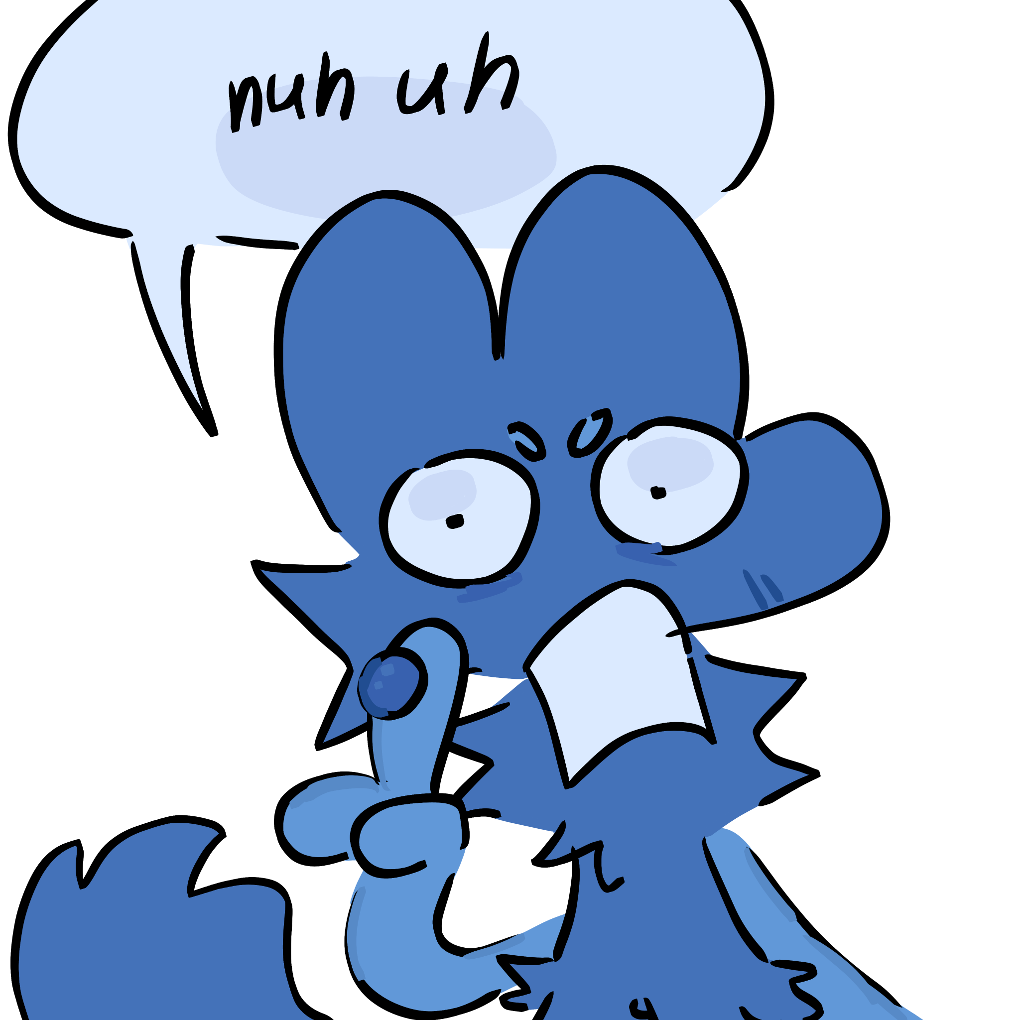 me denying everything with “nuh uh” - ibisPaint