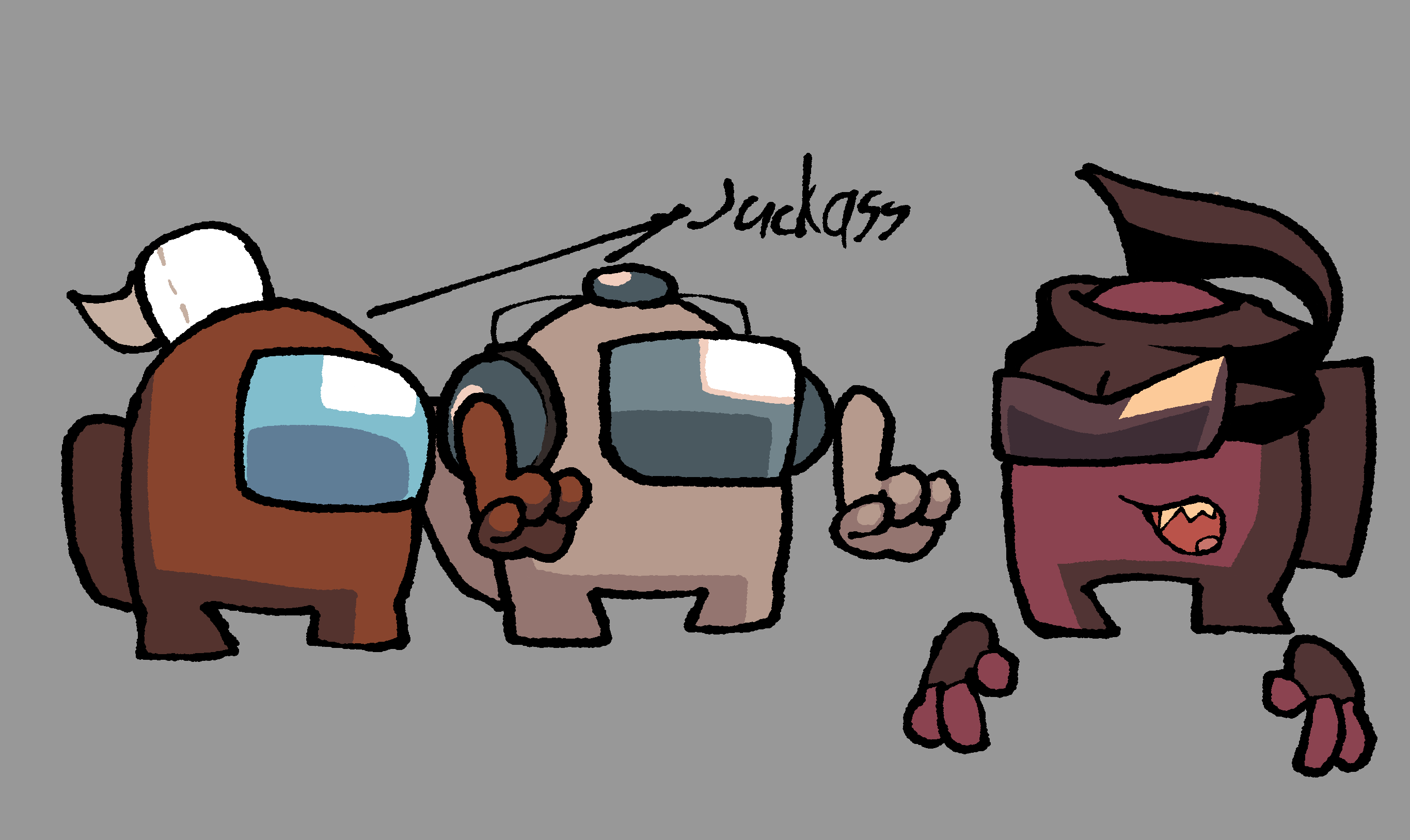 Shit, tawny, and ash (among us) - ibisPaint