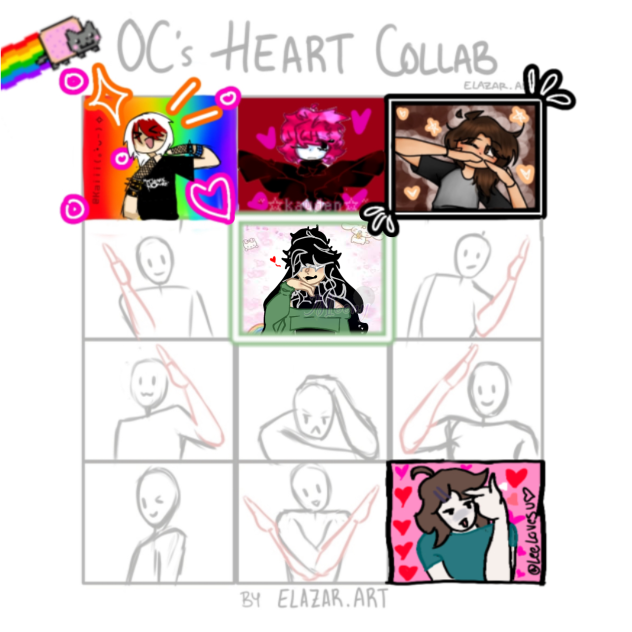 OC heart collab - ibisPaint