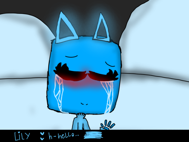 sad cube aka lily - ibisPaint