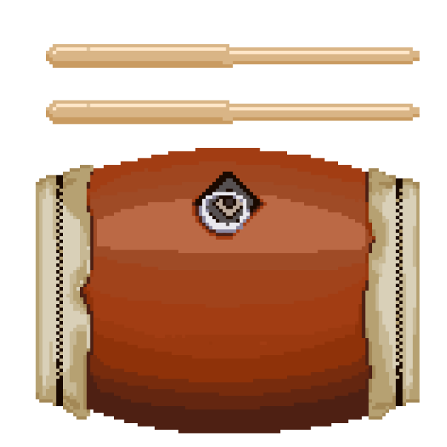 japanese drum (pixel) - ibisPaint