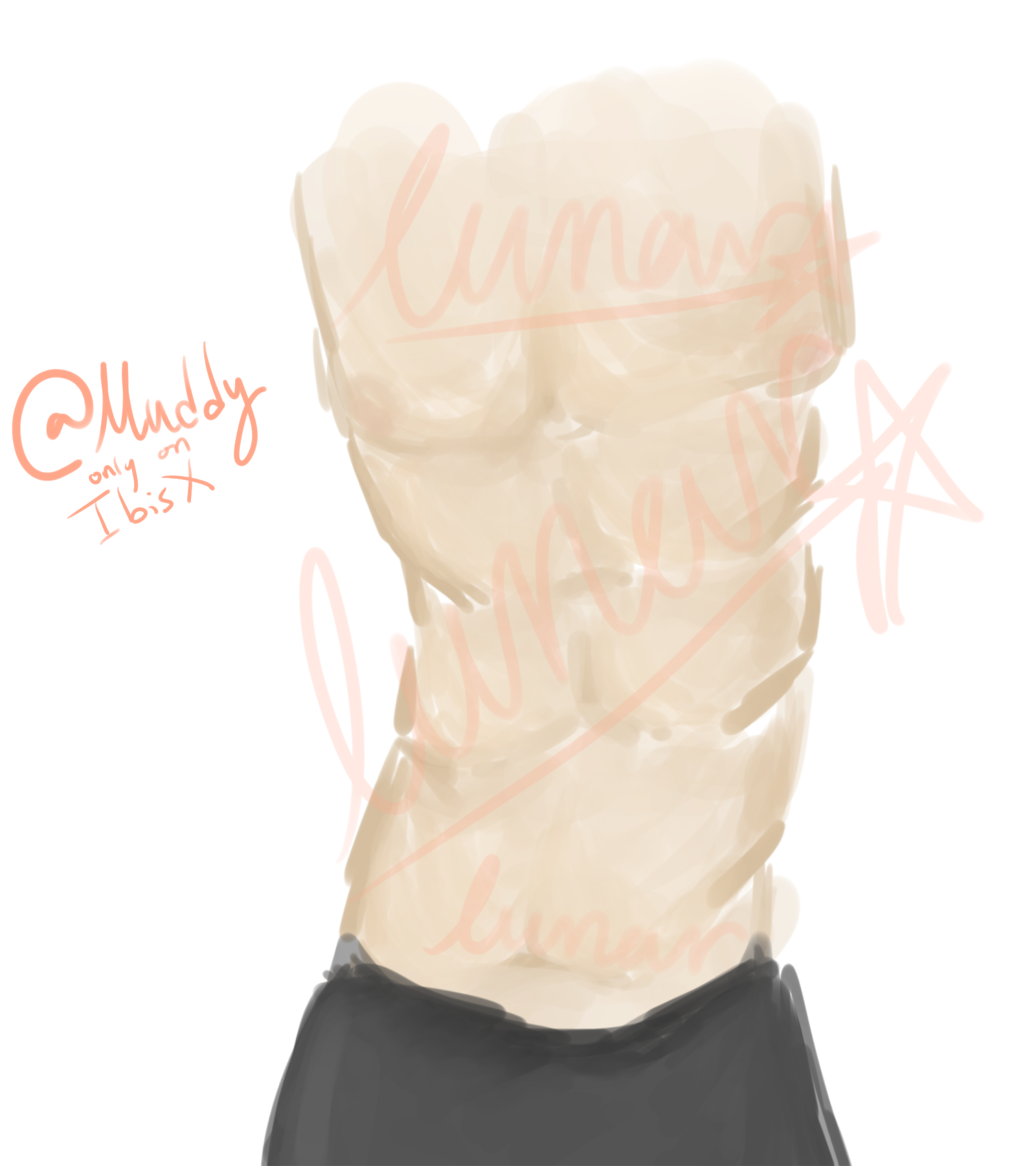 Male anatomy practice - ibisPaint