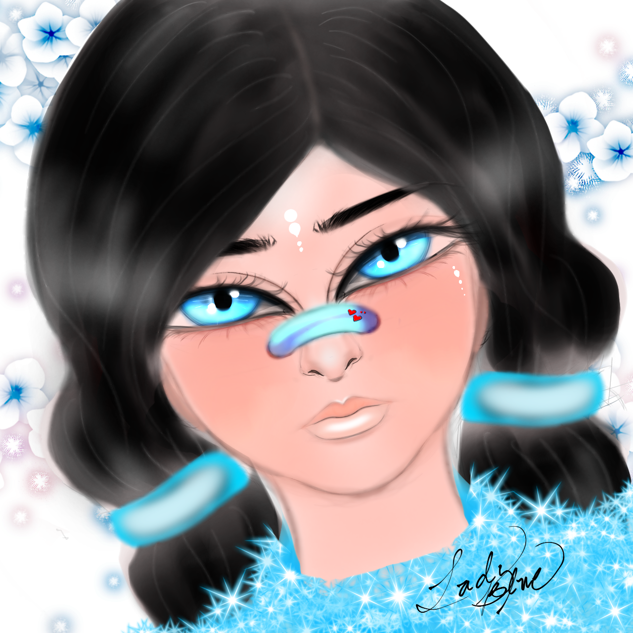Lady Blue eyes - ibisPaint
