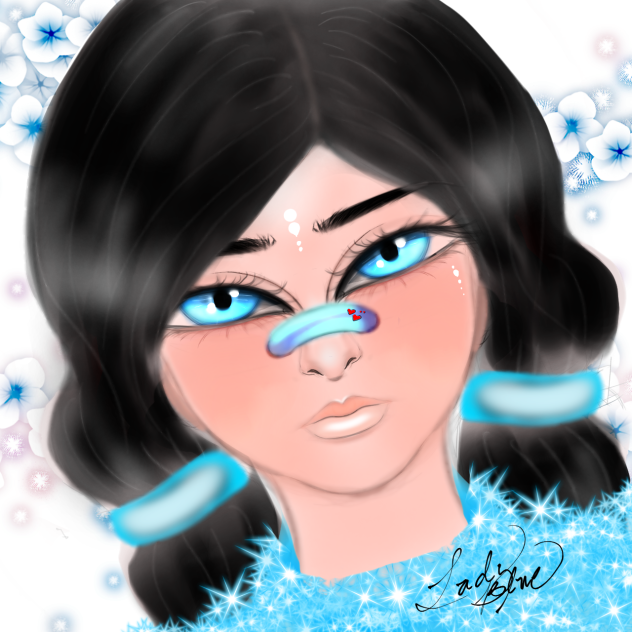Lady Blue eyes - ibisPaint