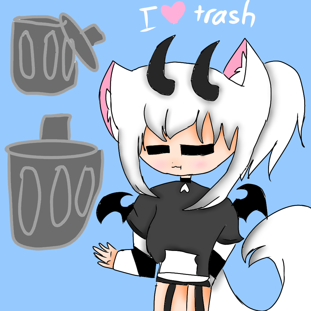 Drawing of Temmie the Trash can UwU - ibisPaint