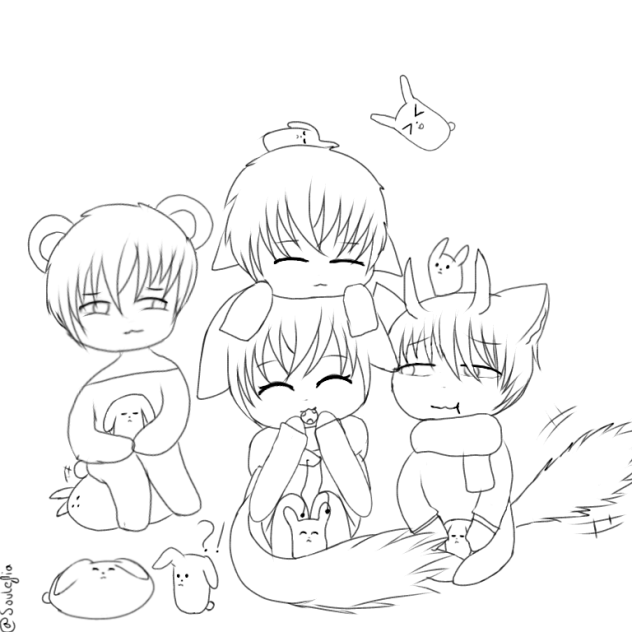 cute chibi couple 1l2 - ibisPaint