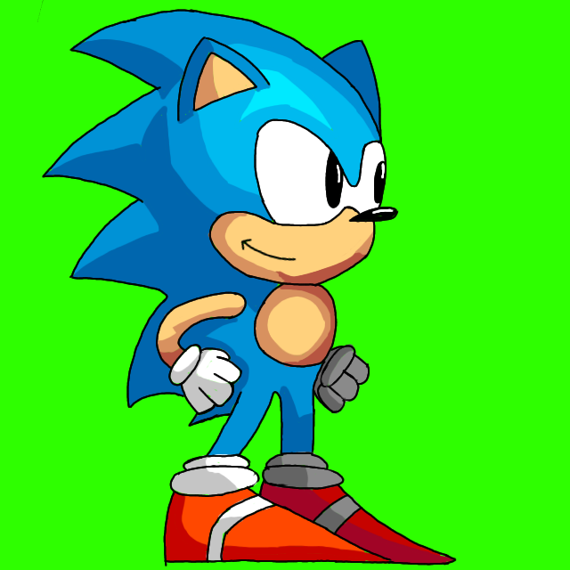 sonic animation #1 - ibisPaint