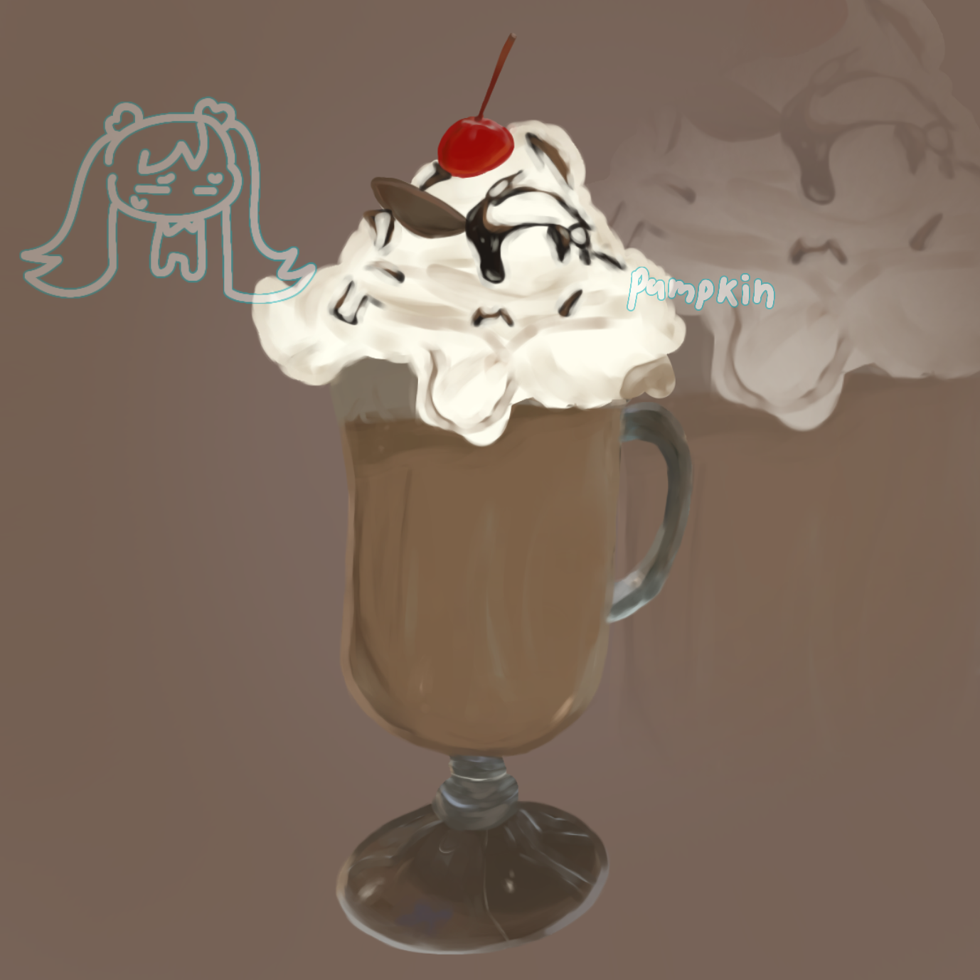 Chocolate milkshake - ibisPaint