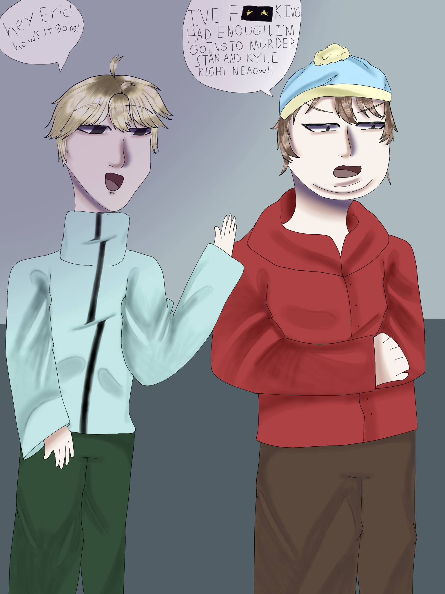 Butters and Cartman - ibisPaint