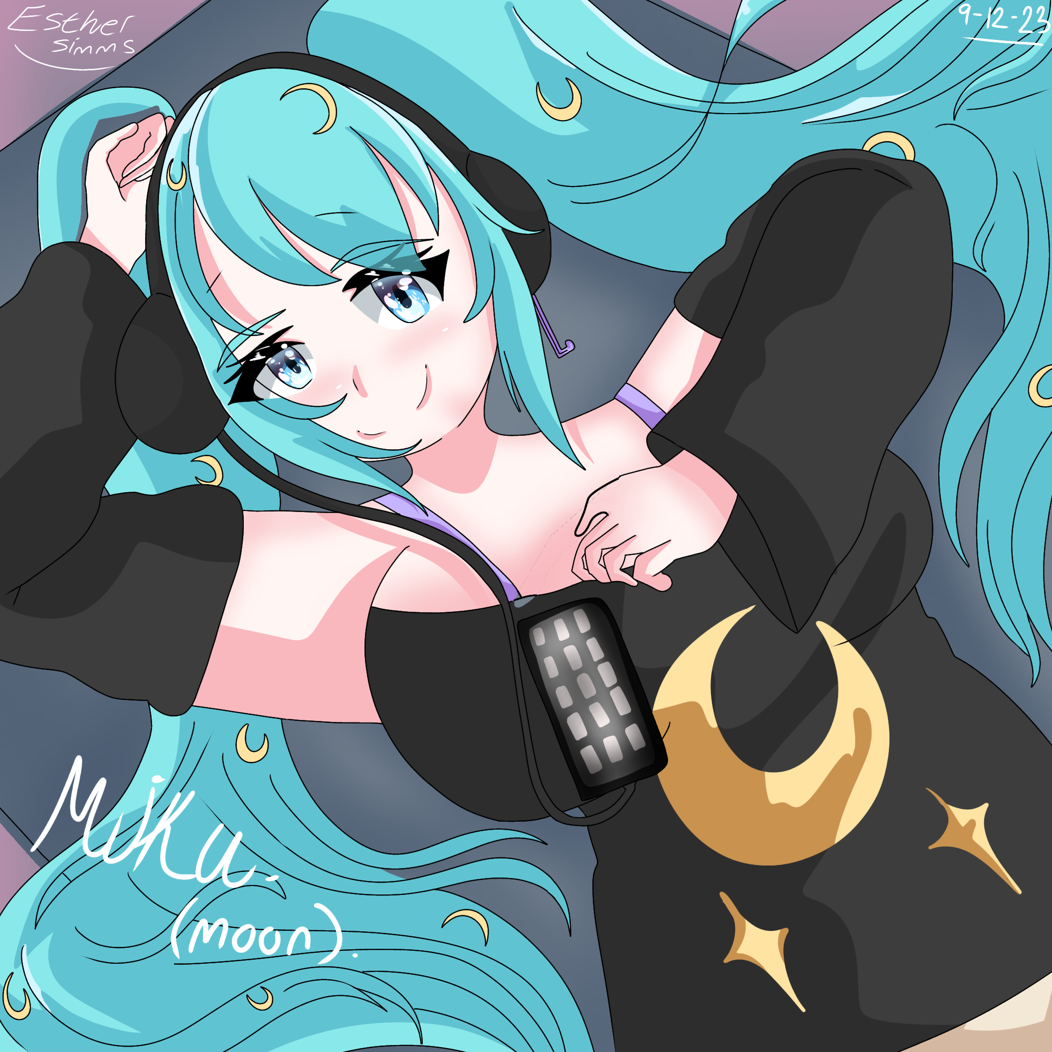Miku - Moon [RANDOM] - ibisPaint