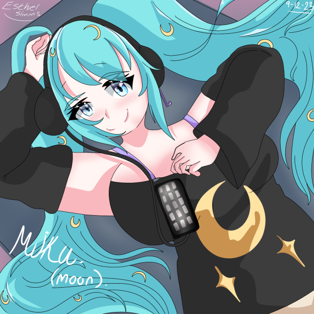 Miku - Moon [RANDOM] - ibisPaint