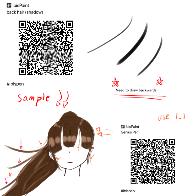 Hair material - ibisPaint