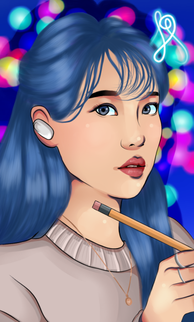 Vexel art of queen IU - ibisPaint