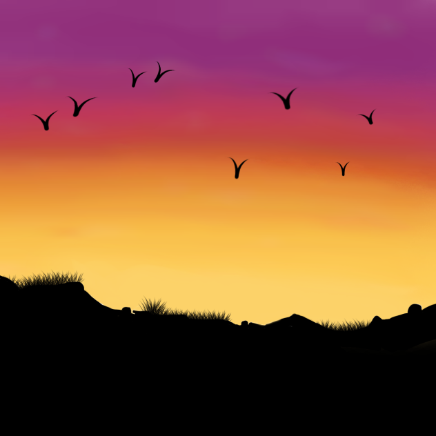 Sun set scenery - ibisPaint