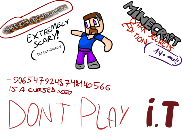 Minecraft horror Seed read desc! - ibisPaint