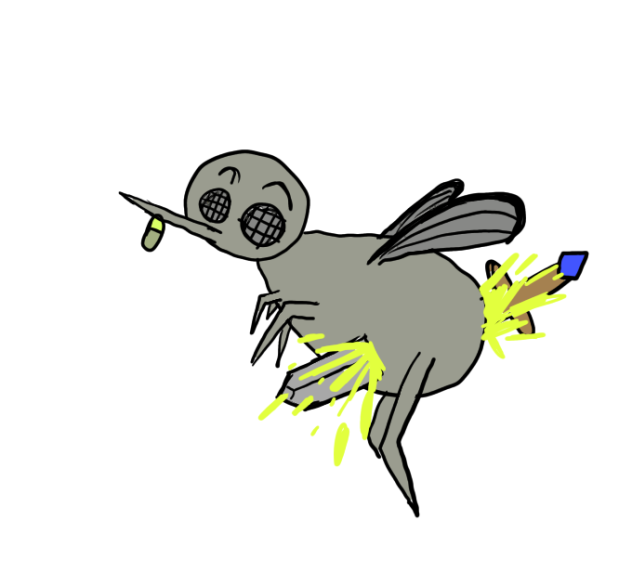 mosquito dying - ibisPaint