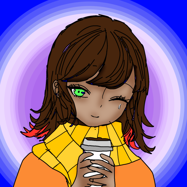 girl coffee - ibisPaint