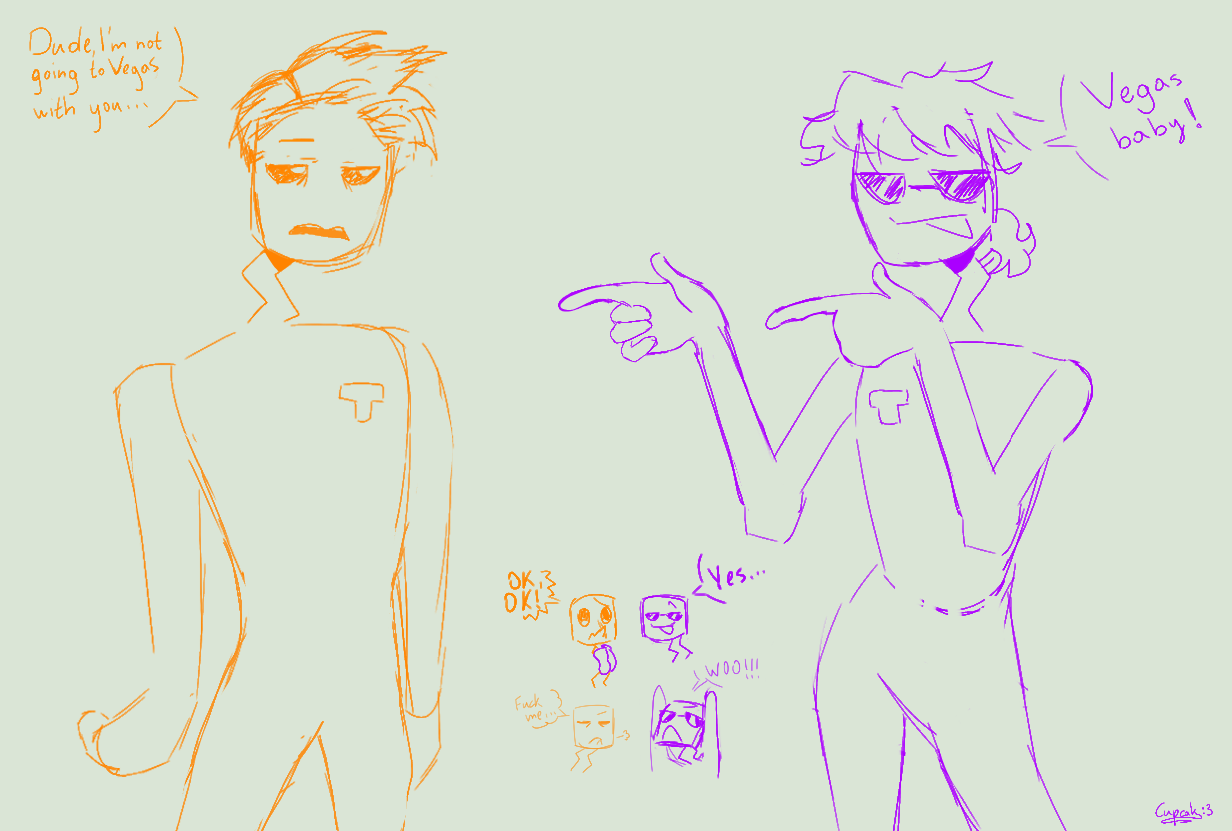 These two silly's (DsaF) - ibisPaint