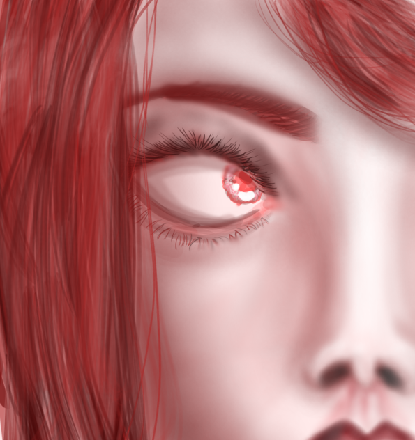 Monochromatic eye, Red - ibisPaint