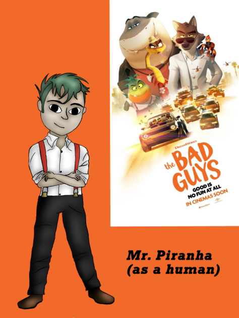 Mr. Piranha as a human - ibisPaint