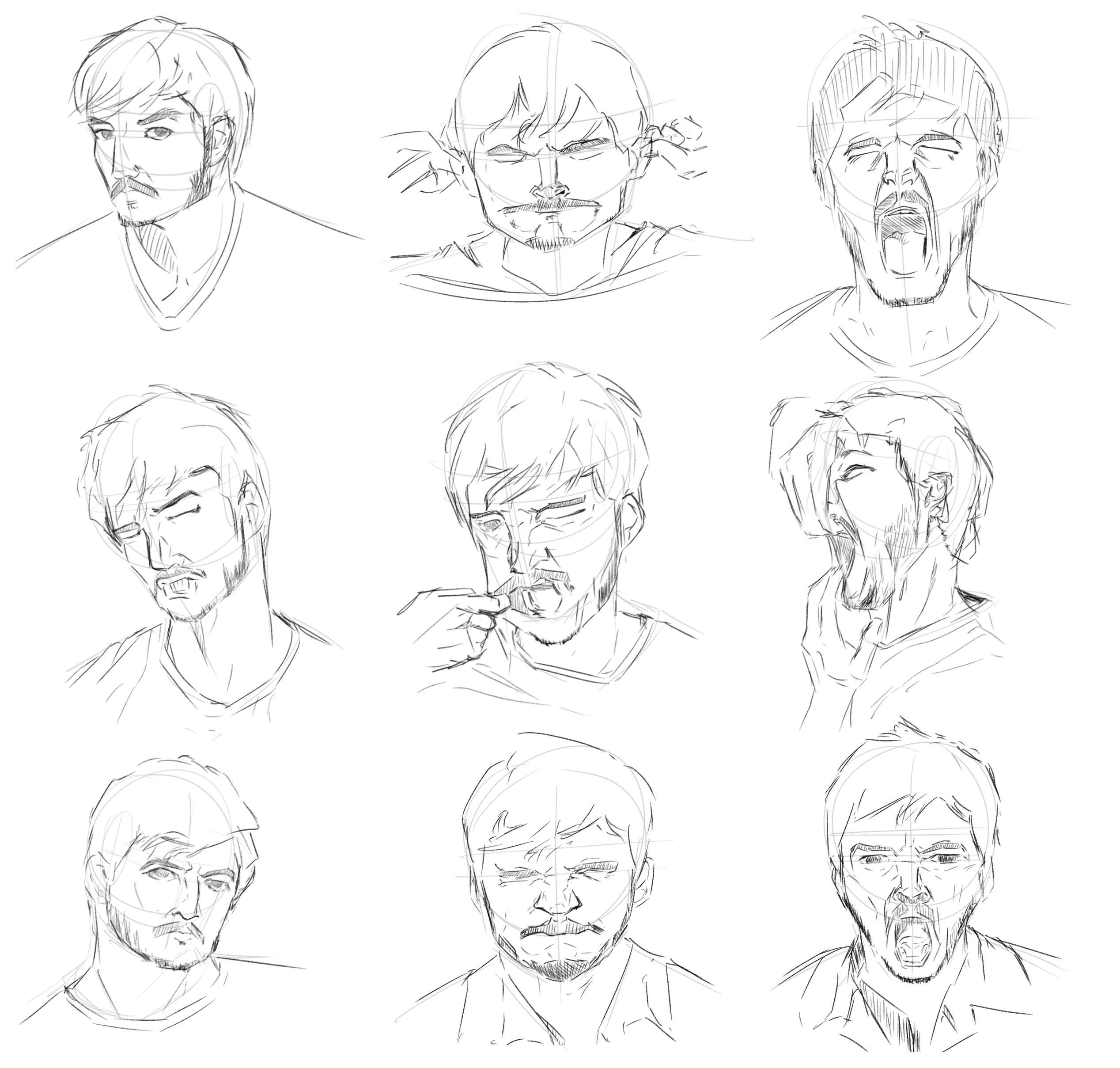 the 9 expression of pedro pascal - ibisPaint