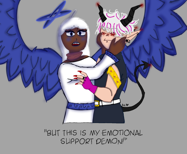 Angle and demon Collab - ibisPaint