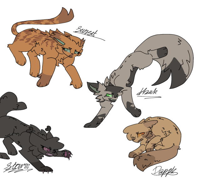 The 4 'Stars - Wc Ocs - ibisPaint