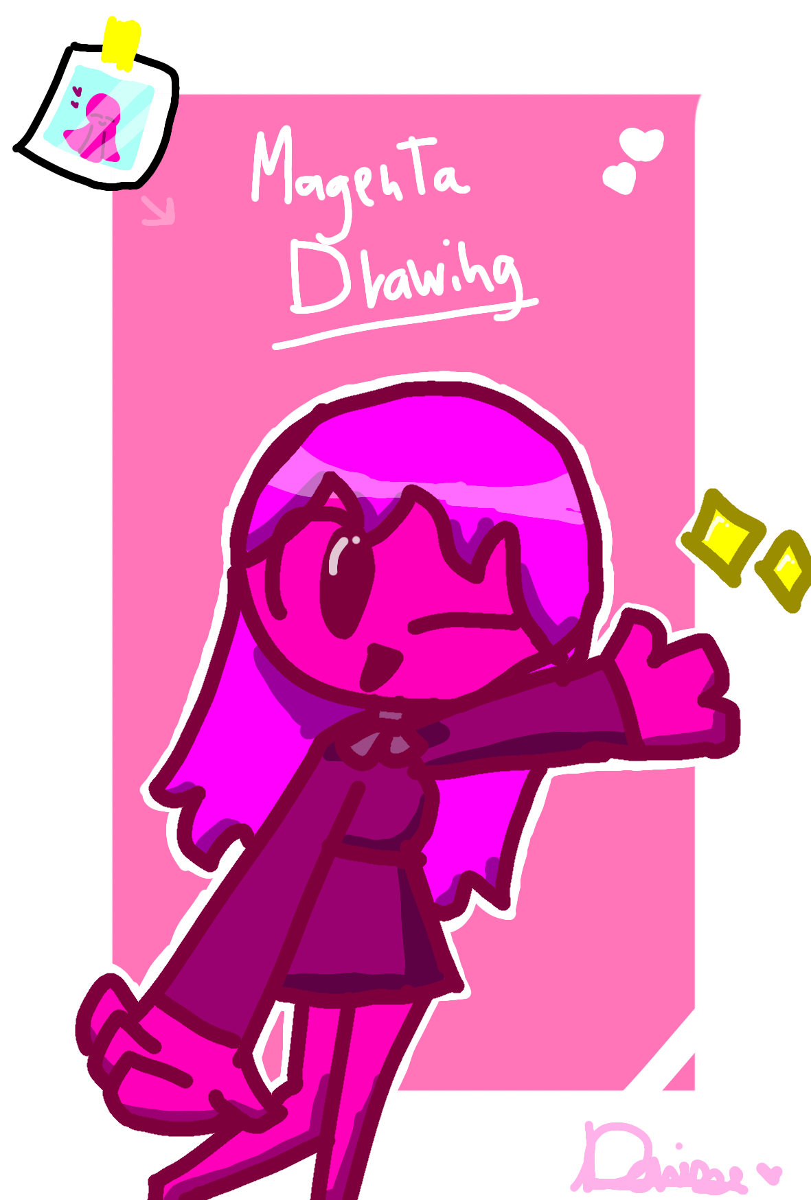 magenta drawing - ibisPaint