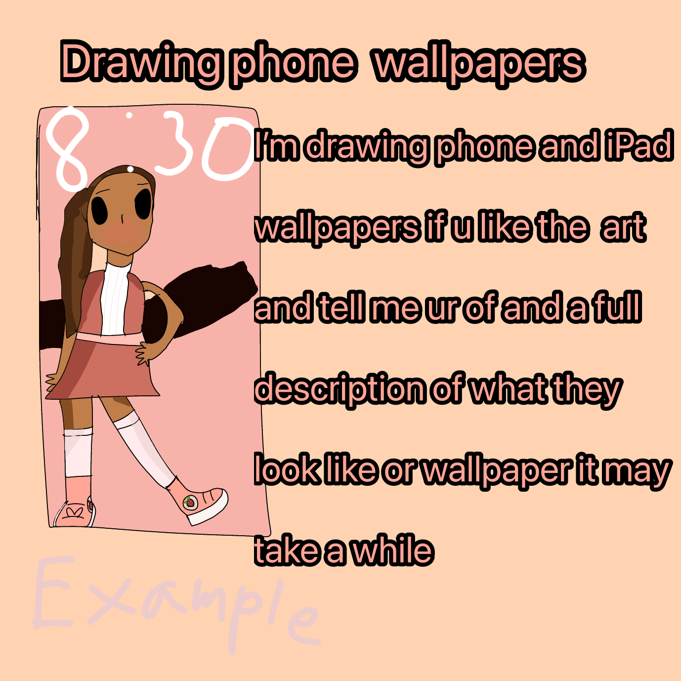 Drawing freee wallpapers - ibisPaint