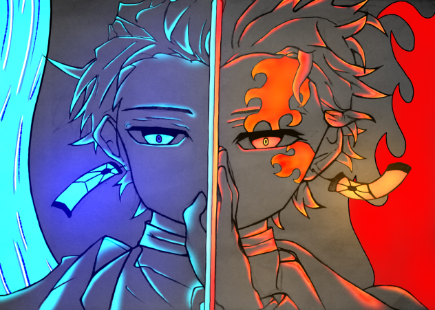 Tanjiro in Two Ways - ibisPaint