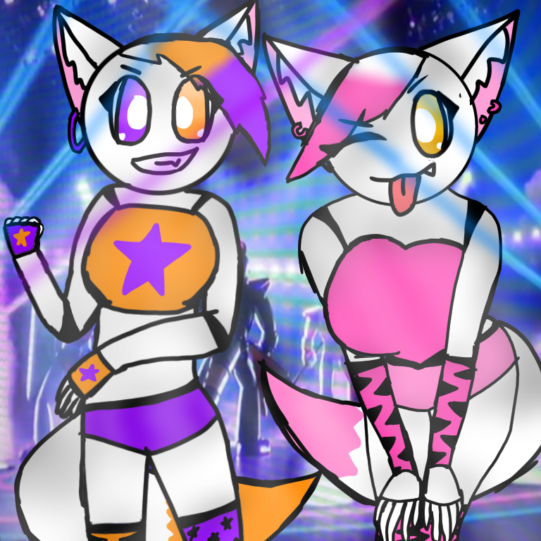 Redraw! Glam Lolbit + Mangle - ibisPaint