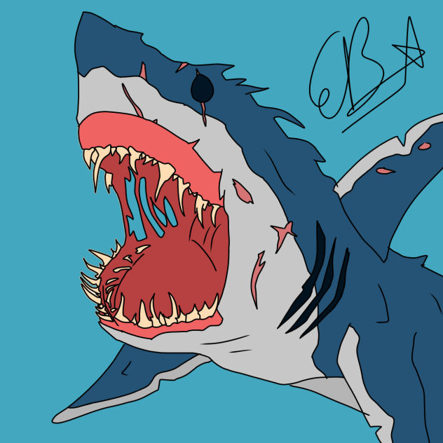 A Spooky Shark Lol - ibisPaint