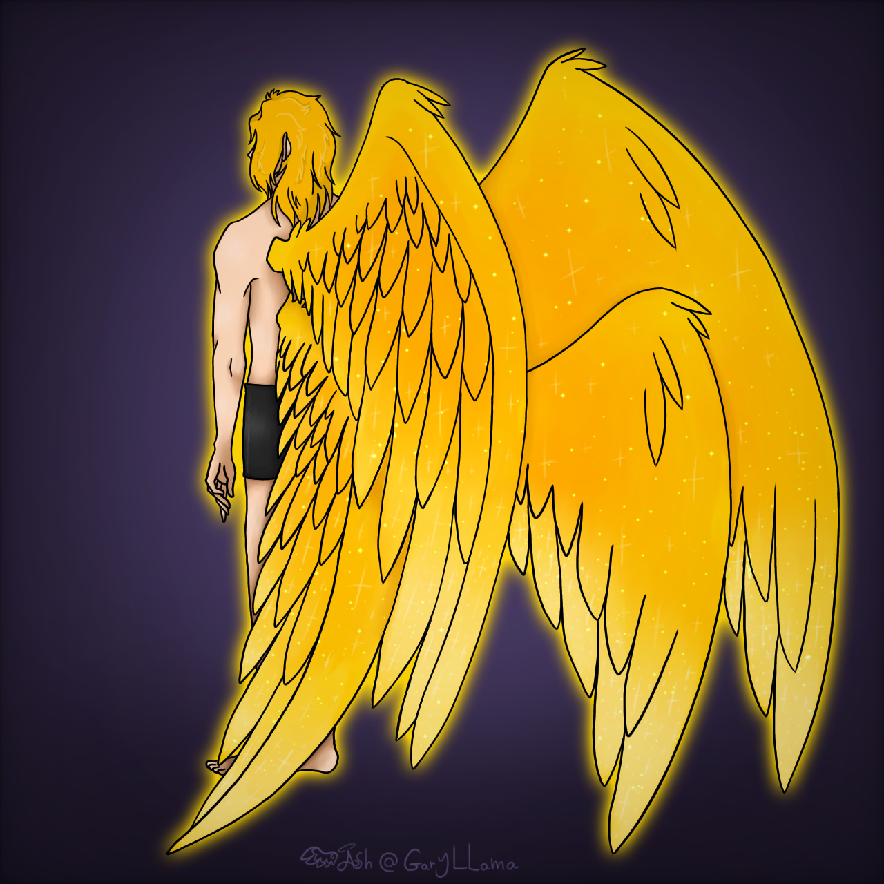 Golden wings - ibisPaint