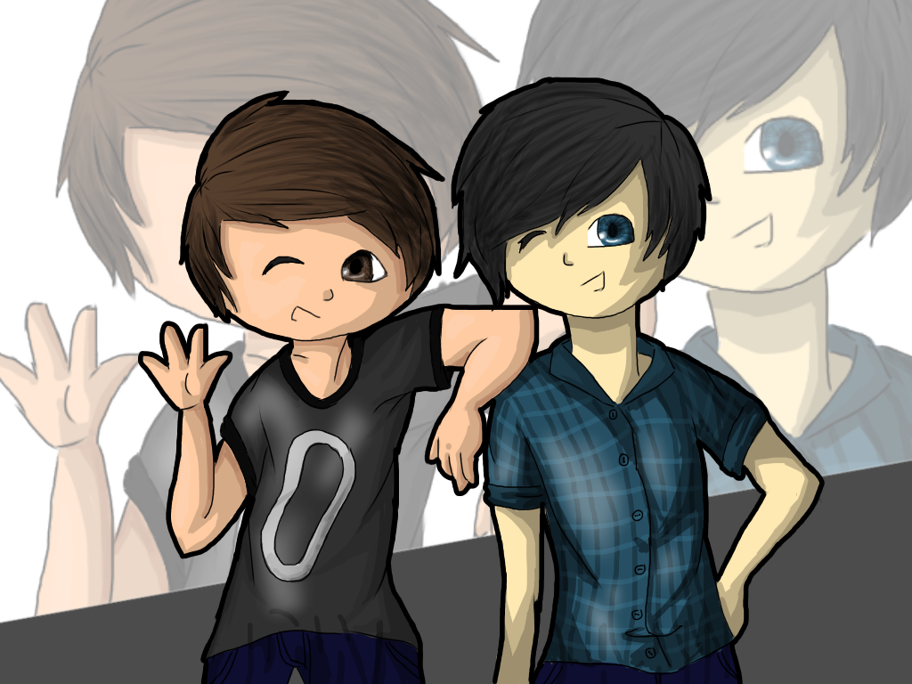Dan and Phil - SpeedART - ibisPaint